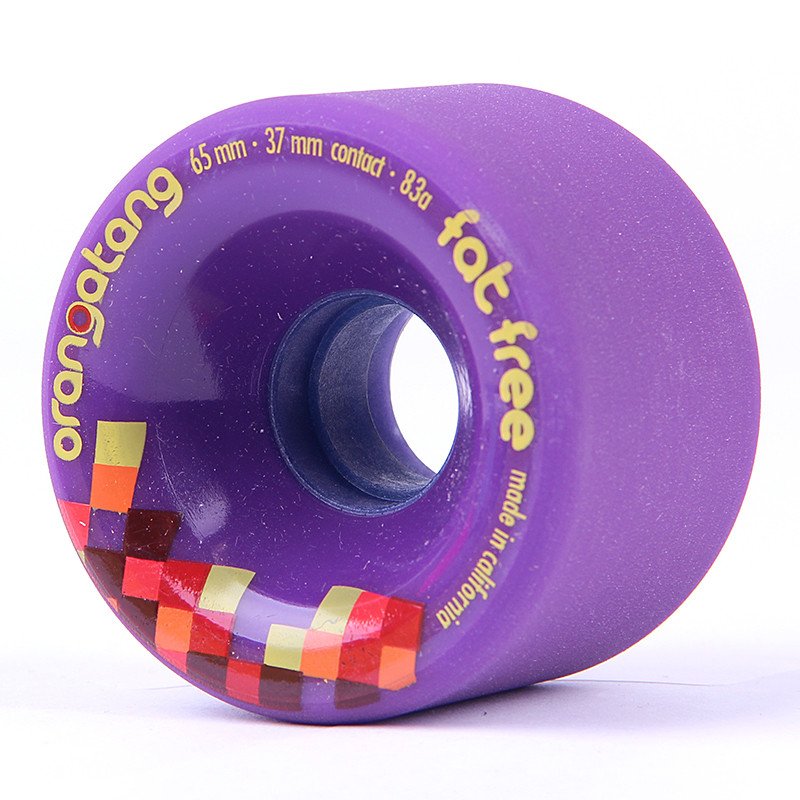 Orangatang Fat Free Purple Longboard Skateboard Wheels – 65mm 83a ...