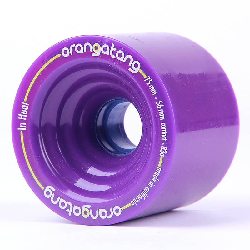 Orangatang In Heat Purple Longboard Skateboard Wheels – 75mm 83a ...