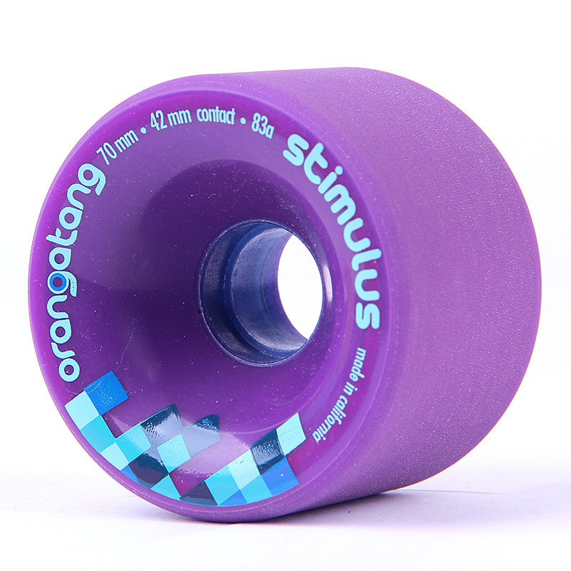 Orangatang Stimulus Purple Longboard Skateboard Wheels – 70mm 83a ...